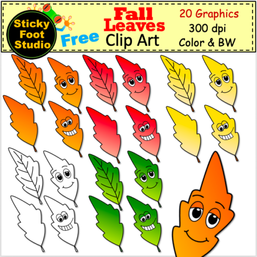 Free Fall Leaves Clip Art - 20 Graphics - Made By Teachers