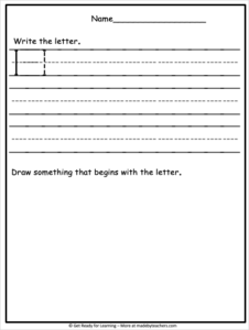 Lowercase I Letter Writing Practice - Made By Teachers