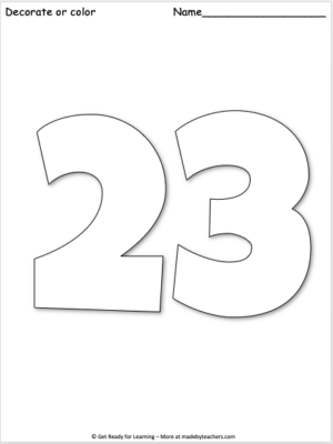 Giant Number 8 Coloring Page | Made By Teachers