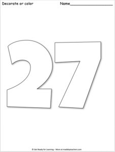 Giant Number 12 Coloring Page - Made By Teachers