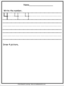Number Writing Practice - 16 - Made By Teachers