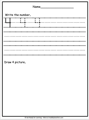 Number Writing Practice - 16 - Made By Teachers