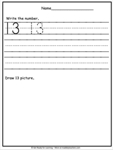 Number Writing Practice - 2 - Made By Teachers