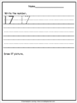 Number Writing Practice - 17 | Made By Teachers