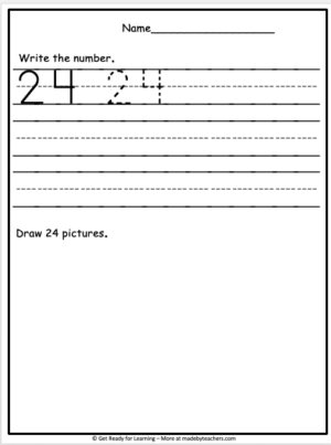 Number Writing Practice - 2 - Made By Teachers