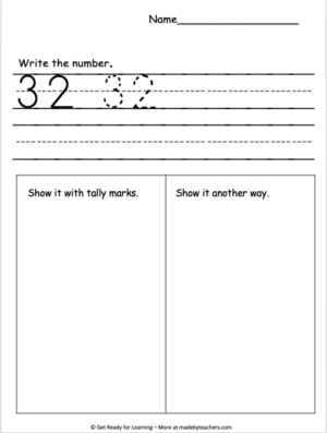 Exploring Number 32 Worksheet | Made By Teachers