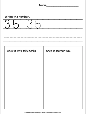 Number Writing Practice - 16 | Made By Teachers