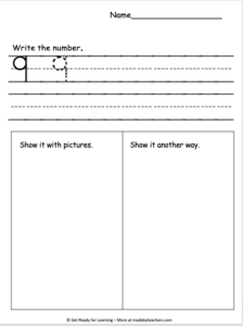 Number Writing Practice - 5 - Made By Teachers