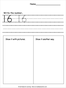Number Writing Practice - 14 - Made By Teachers