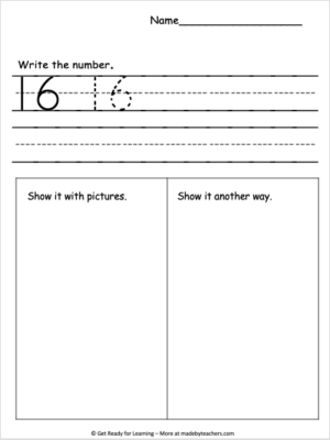 Number Writing Practice - 14 - Made By Teachers