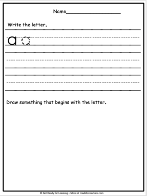 Lowercase N Letter Writing Practice - Made By Teachers