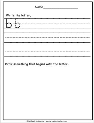 Lowercase B Letter Writing Practice - Made By Teachers