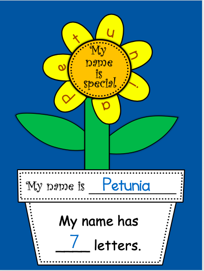 Awesome Name Activity - Flower Craft | Made By Teachers