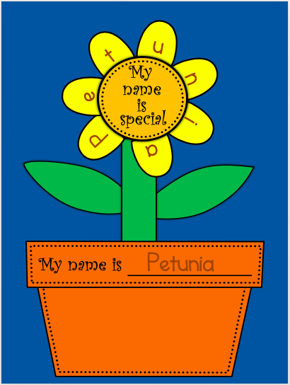 Awesome Name Activity - Flower Craft | Made By Teachers