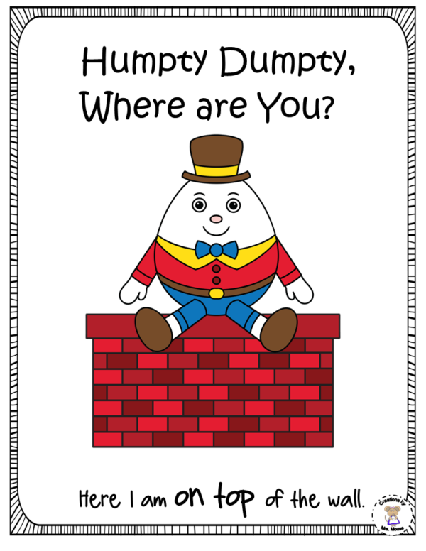 Positional Words - Humpty Dumpty, Where Are You? - Made By Teachers