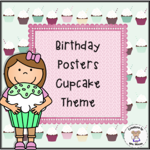 Birthday Display - Cupcake Theme | Made By Teachers