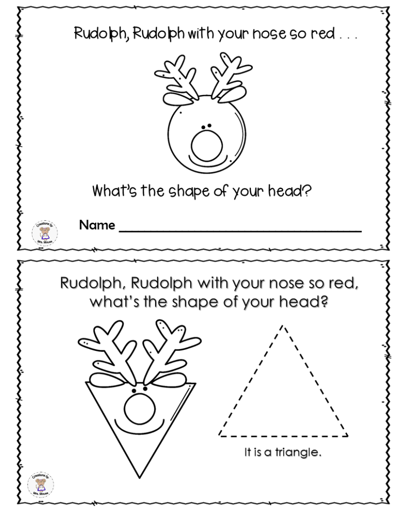 Shapes - 2D Shapes - Rudolph, Rudolph, With Your Nose So Red | Made By ...