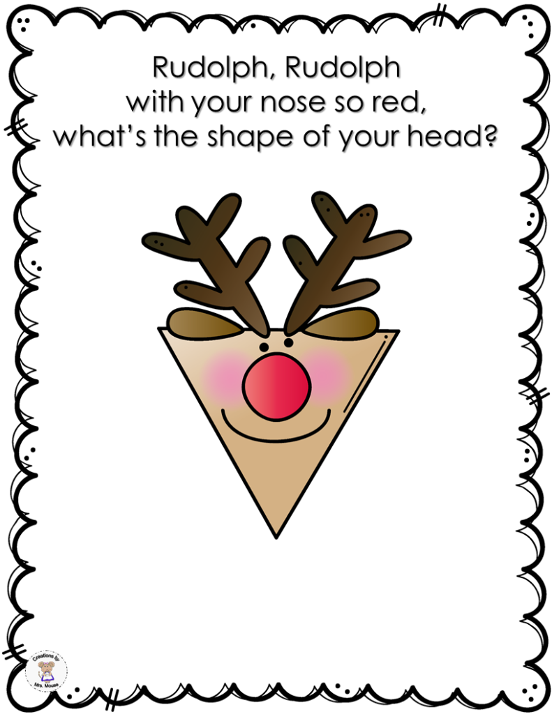 Shapes - 2D Shapes - Rudolph, Rudolph, With Your Nose So Red | Made By ...