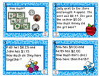 Money - Story Problem Task Cards - Bunny Money - Made By Teachers