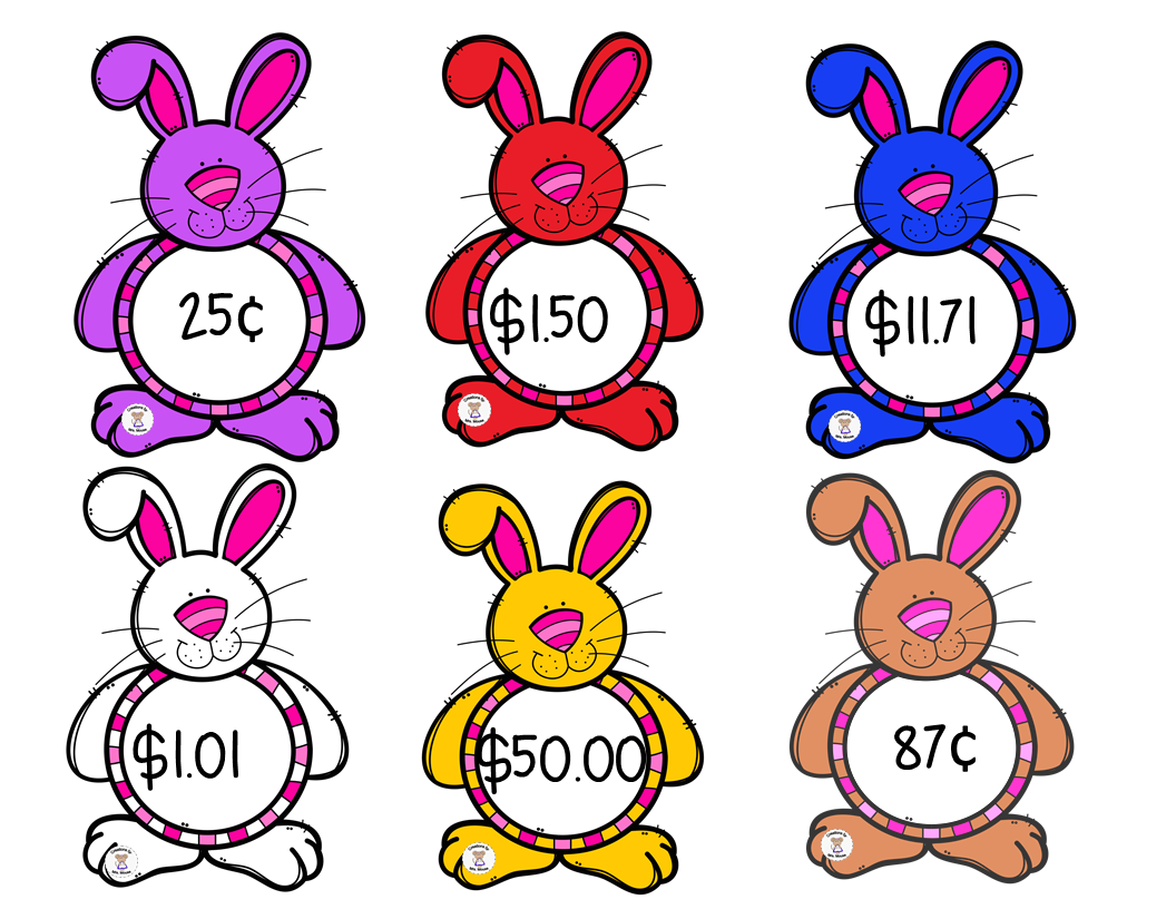 Money - Story Problem Task Cards - Bunny Money | Made By Teachers