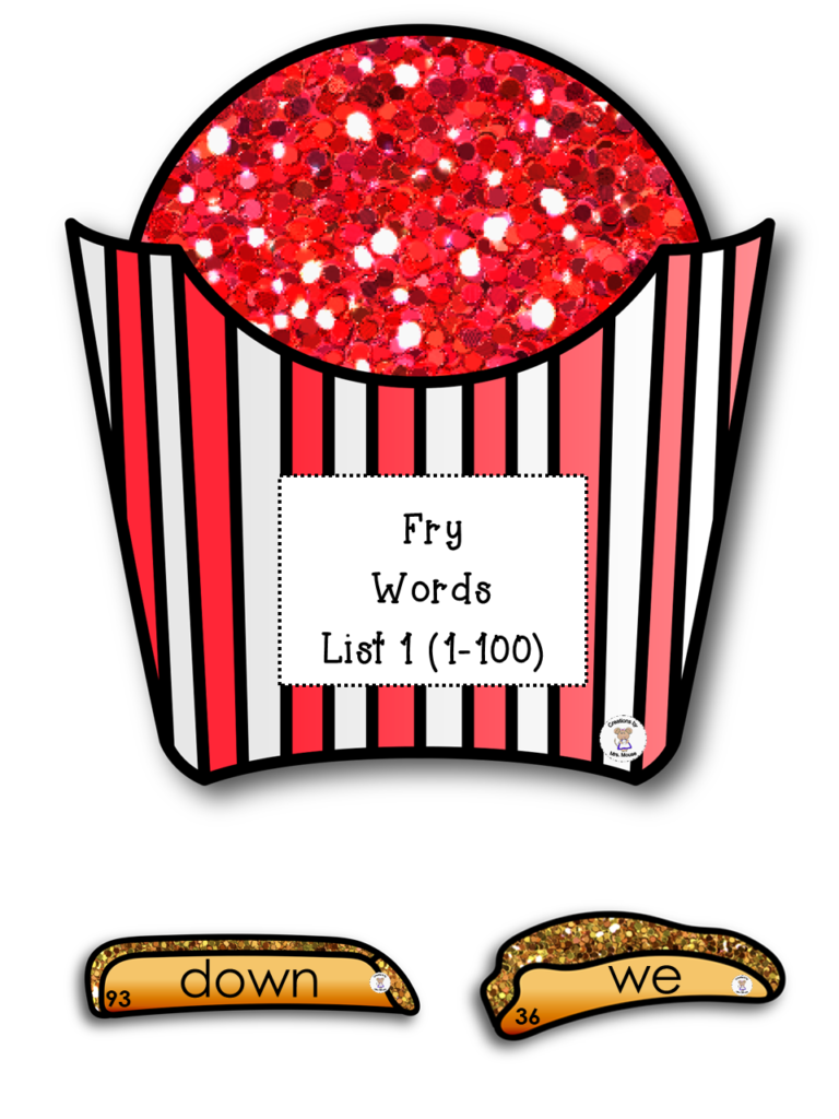 Sight Words - Sight Word Fries (Fry list #1) | Made By Teachers