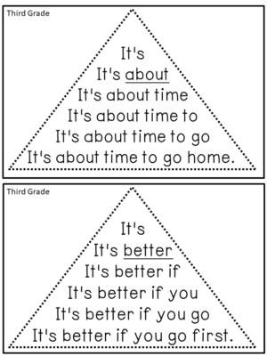 Reading Fluency Passages - Third Grade Sight Word Practice - Fluency ...