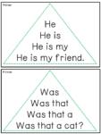 Reading Fluency Triangles® Primer Sight Words - Made By Teachers