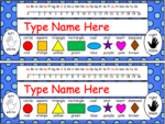 Free Editable Nameplates for Kindergarten | Made By Teachers