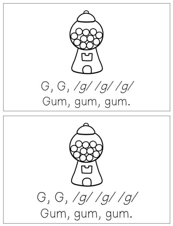 Alphabet Letter G Recognition & Sound Practice Book - Digital & Print ...