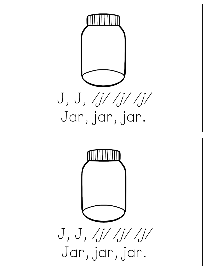 Alphabet Letter J Recognition & Sound Practice Book - Digital & Print ...