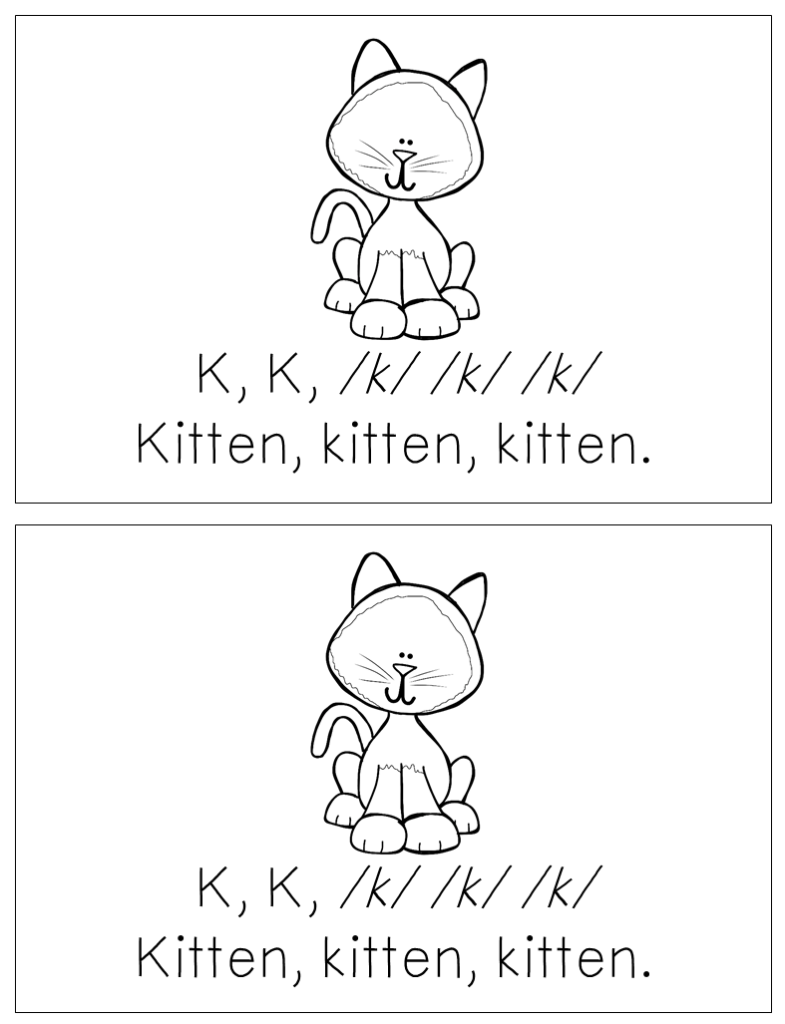 Alphabet Letter K Recognition & Sound Practice Book - Digital & Print ...