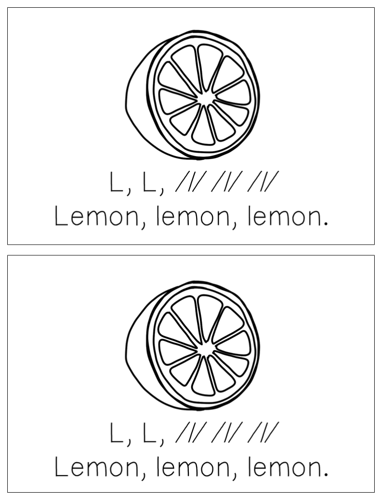 Alphabet Letter L Recognition & Sound Practice Book - Digital & Print ...