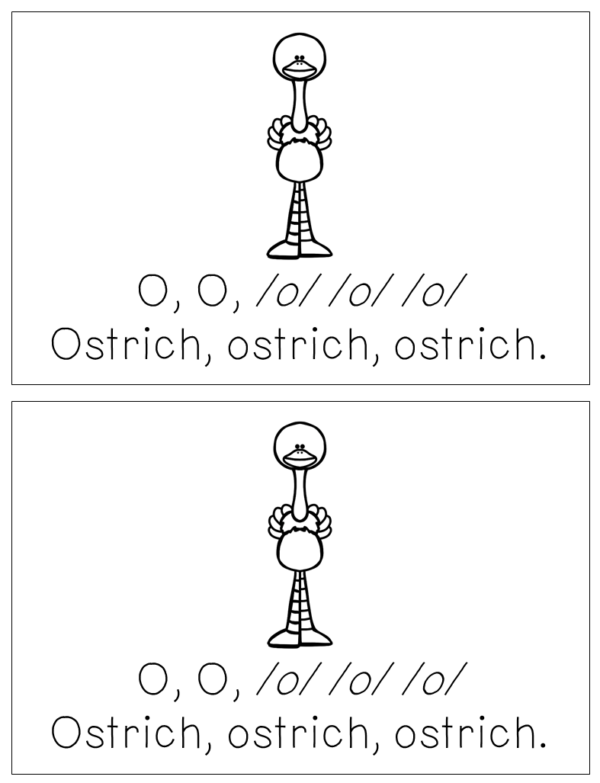 Alphabet Book Letter O Short Sound - Made By Teachers