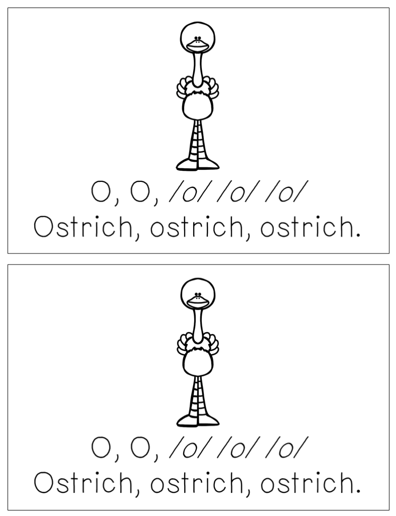 Alphabet Letter O (Short) Recognition & Sound Practice Book – Digital ...