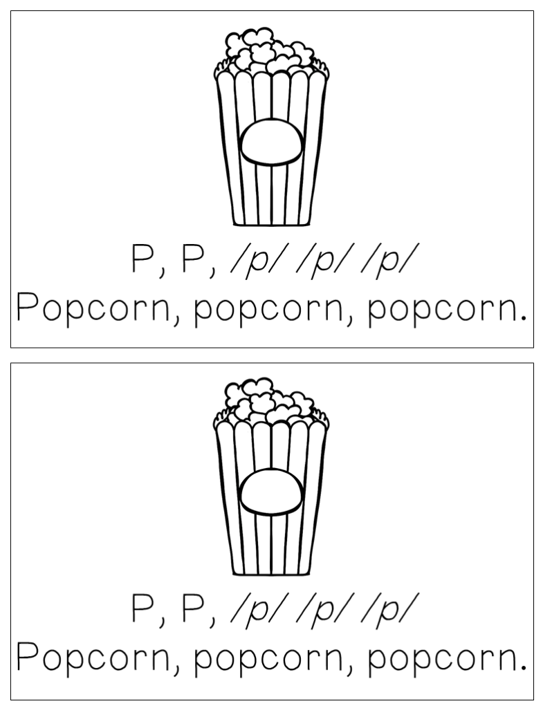 Alphabet Letter P Recognition & Sound Practice Book - Digital & Print ...