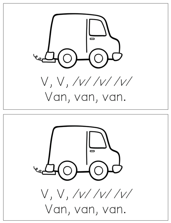 Alphabet Letter V Recognition & Sound Practice Book - Digital & Print ...