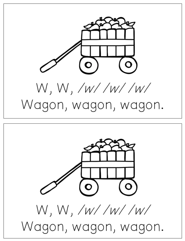 Alphabet Letter W Recognition & Sound Practice Book - Digital & Print ...