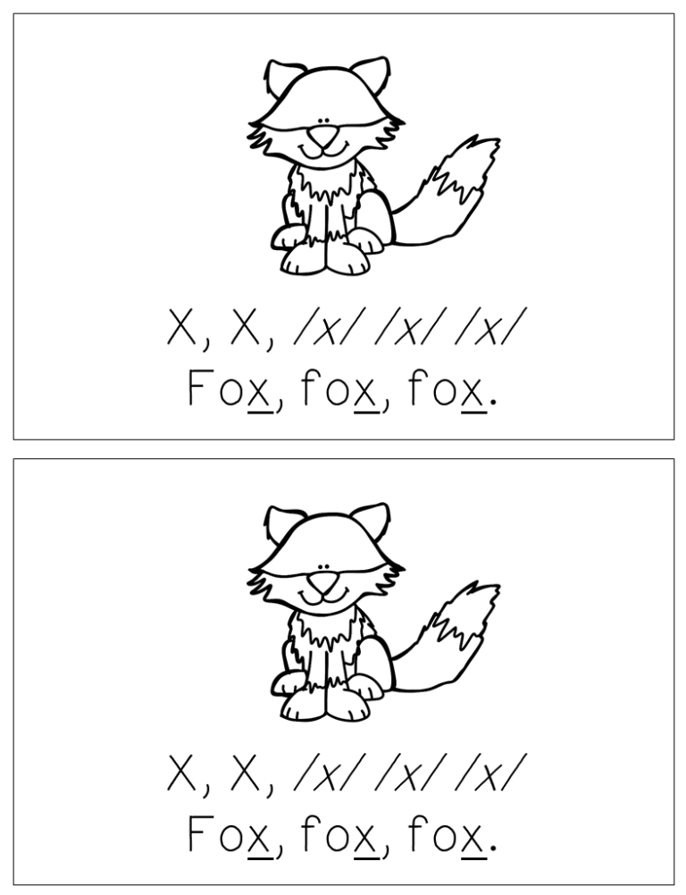 Alphabet Letter X Recognition & Sound Practice Book - Digital & Print ...