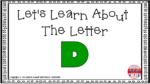 Alphabet Activity Letter Sound D PowerPoint Presentation - Made By Teachers