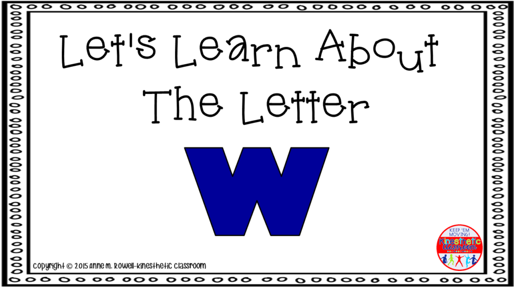 Alphabet Activity Letter Sound W PowerPoint Presentation | Made By Teachers