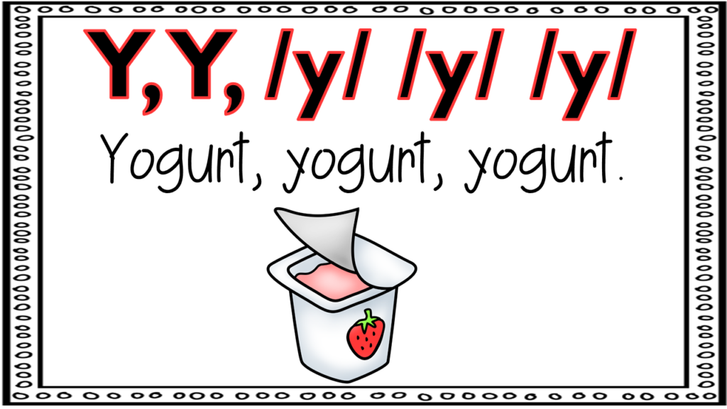 Alphabet Activity Letter Sound Y PowerPoint Presentation | Made By Teachers