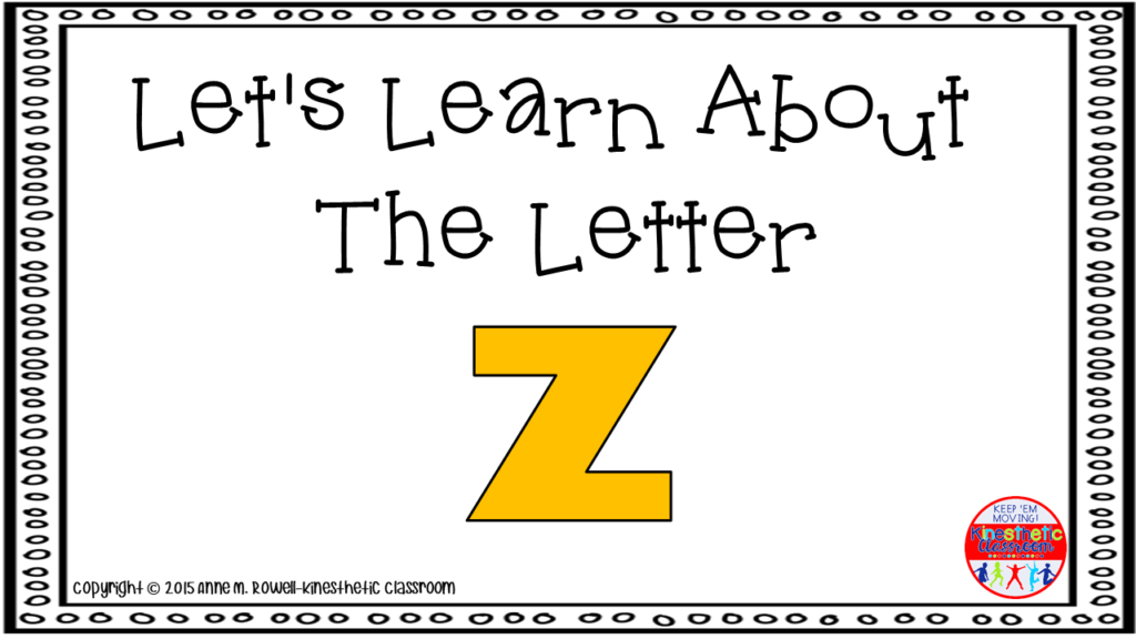 Alphabet Activity Letter Sound Z PowerPoint Presentation | Made By Teachers