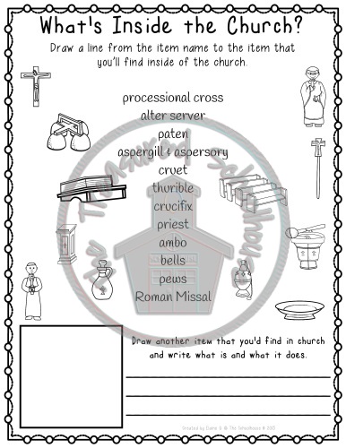 What s Inside The Church Worksheet Pack Made By Teachers