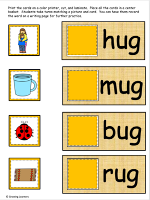 Short U Reading Center Activity | Made By Teachers