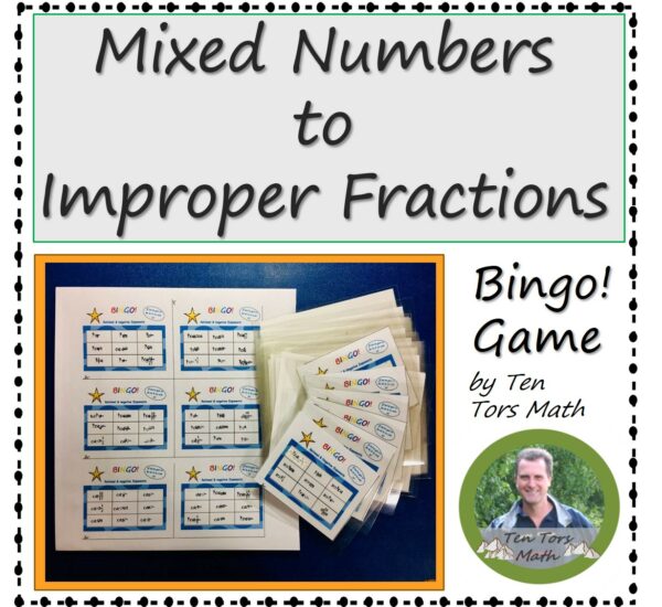 Mixed Numbers and Improper Fractions Game | Made By Teachers