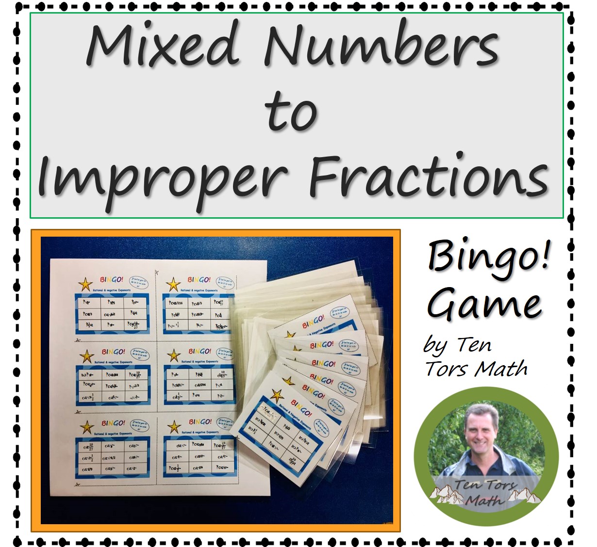 Mixed Numbers And Improper Fractions Game Made By Teachers