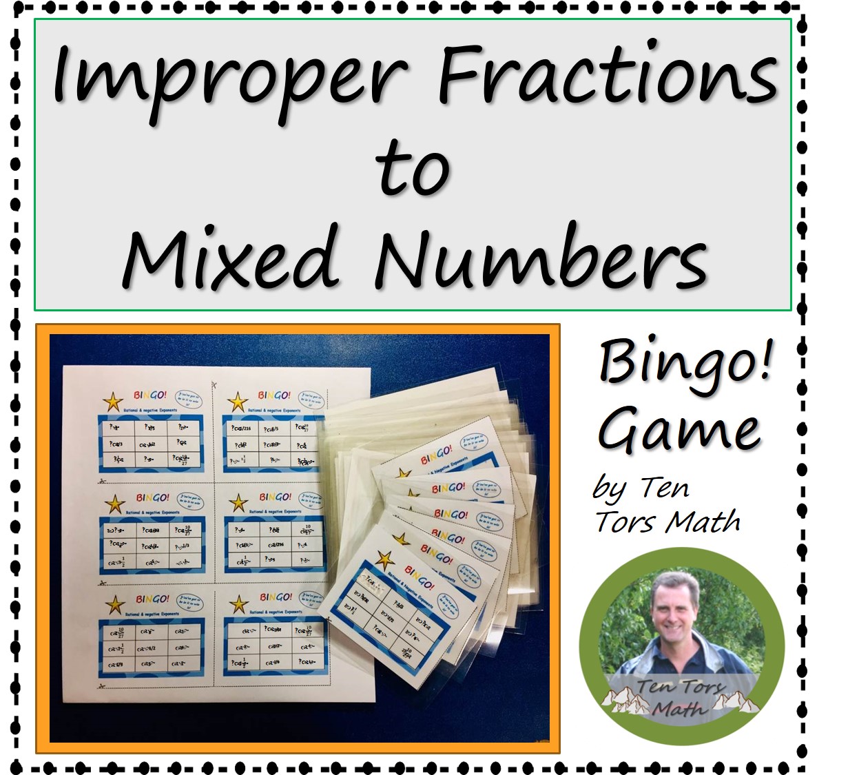 Improper Fractions To Mixed Numbers Game Made By Teachers