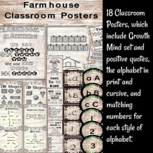 Farmhouse Classroom Posters | Made By Teachers