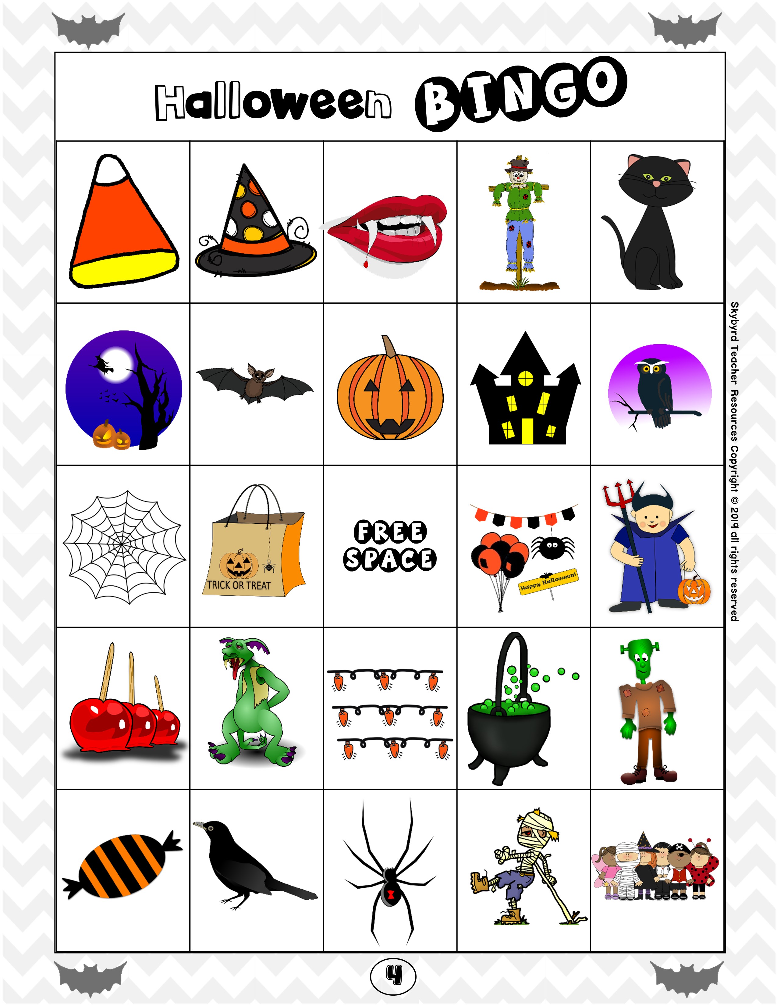ESL Halloween Vocabulary BINGO Made By Teachers