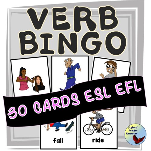 ESL Games Verb Vocabulary BINGO | Made By Teachers